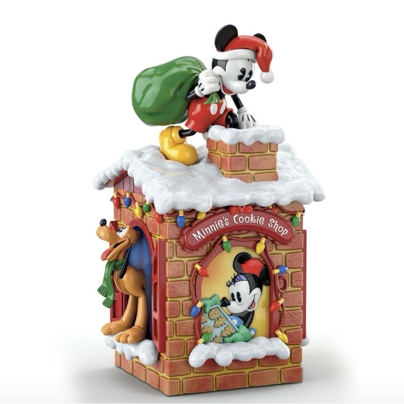 Disney | Kitchen | Disney Mickey And Minnie Cookie Jar Red Green Yellow ...